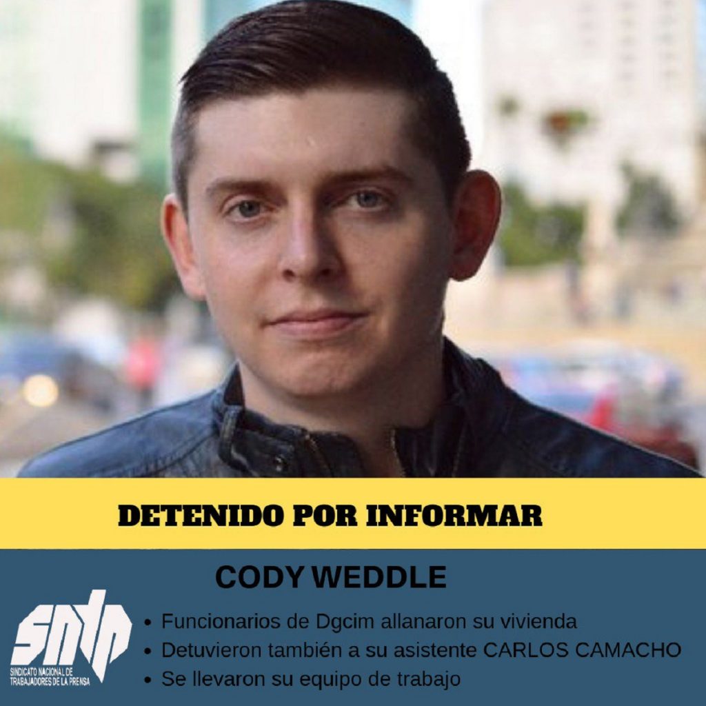 SNTP: Cody Weddly y Carlos Camacho se encuentran detenidos en Dgcim de ...