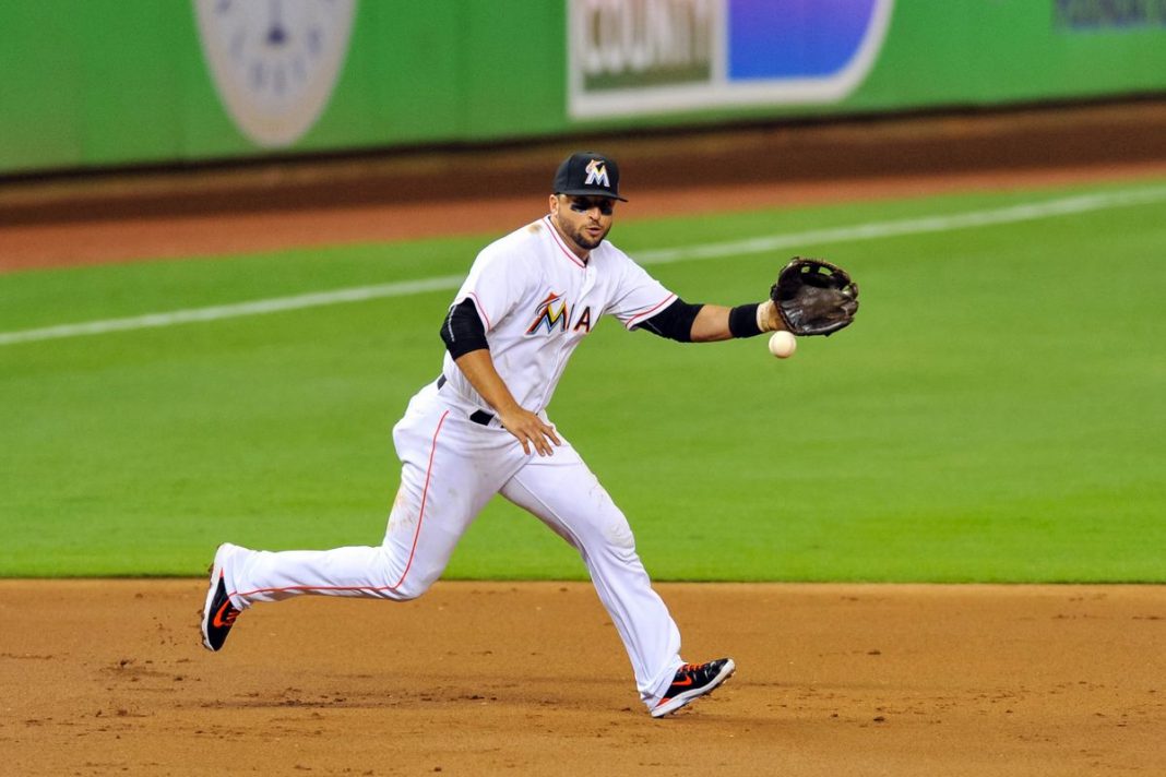 Martín Prado volvió a jugar tercera con los Marlins