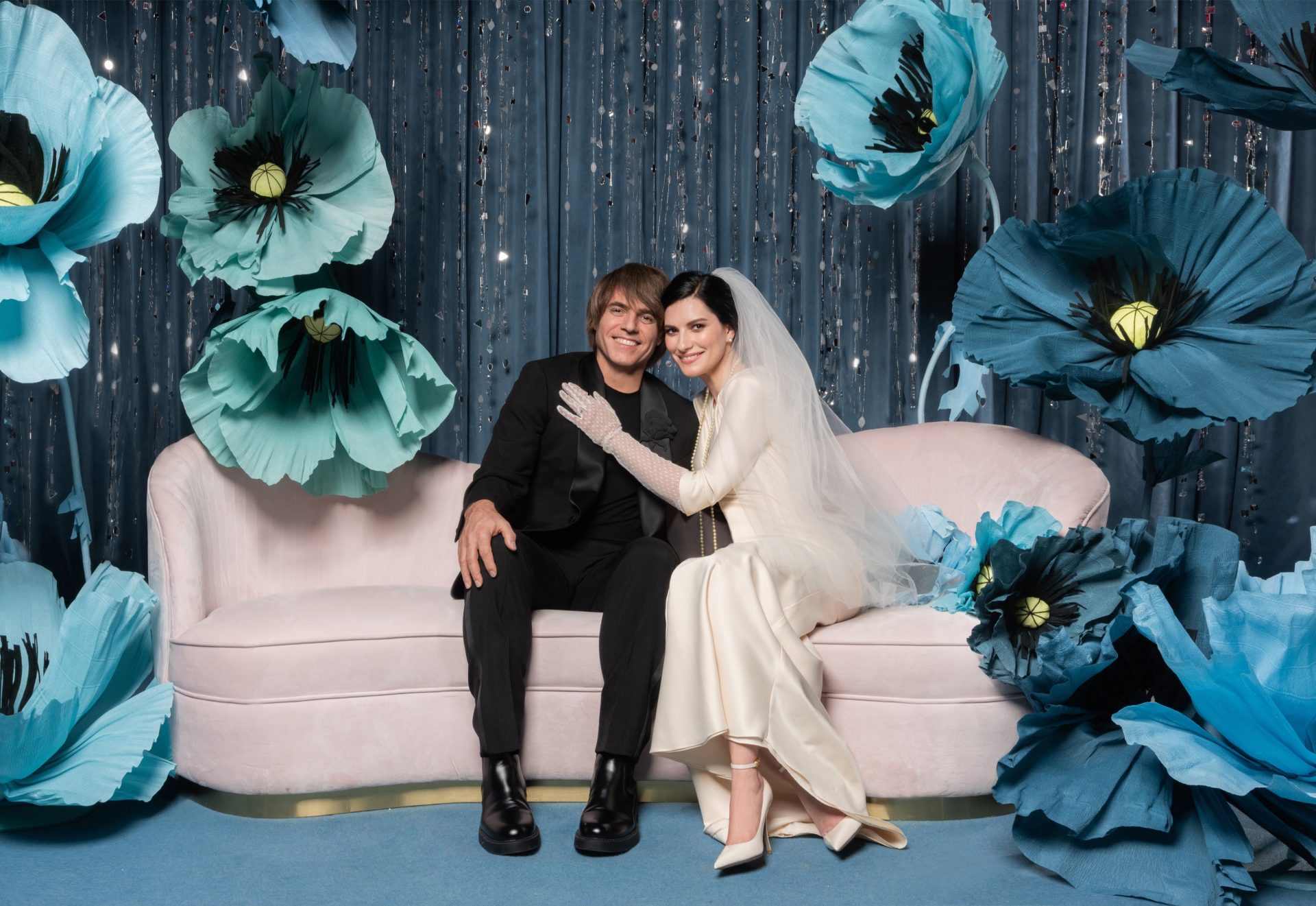 Laura Pausini y Paolo Carta se casan y su hija es dama de honor