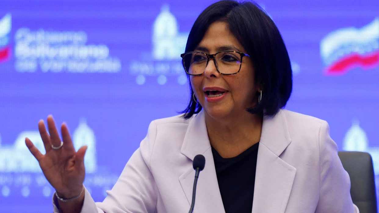 Delcy Rodríguez rechazó declaraciones de Lacalle Pou por "injerencistas"