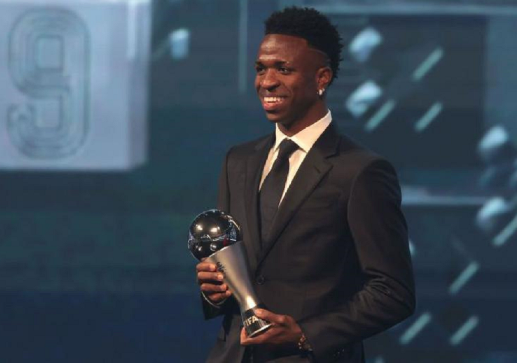 Vini Jr. fue galardonado con el premio The Best de la FIFA