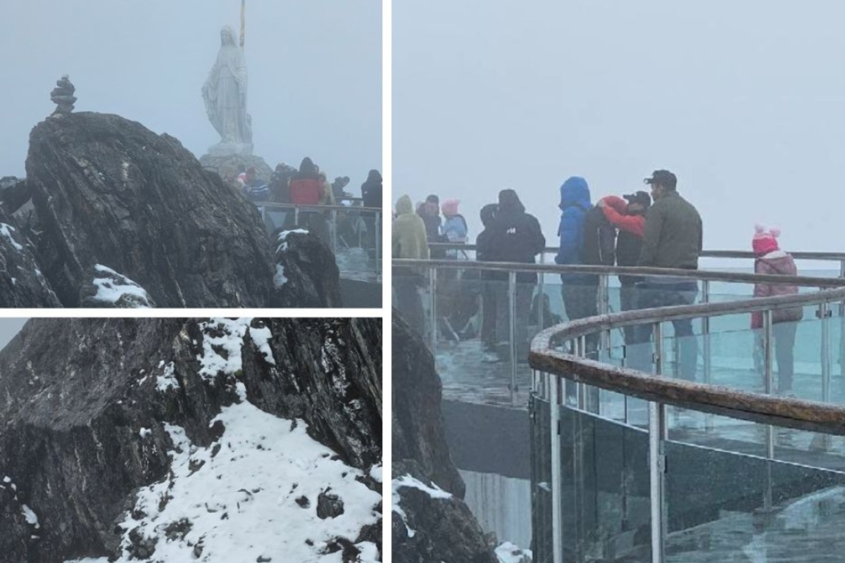 Pico Espejo en Mérida con la primera nevada del año