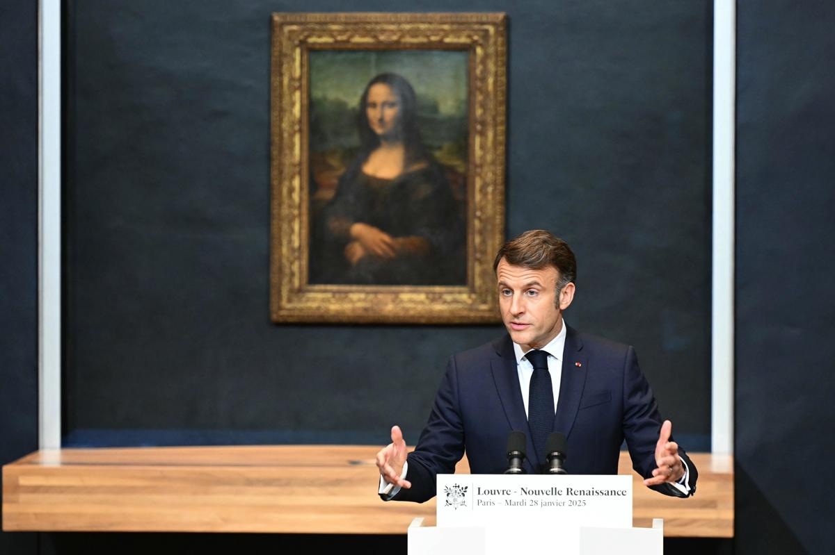 Macron anuncia gran proyecto de remodelación del Louvre